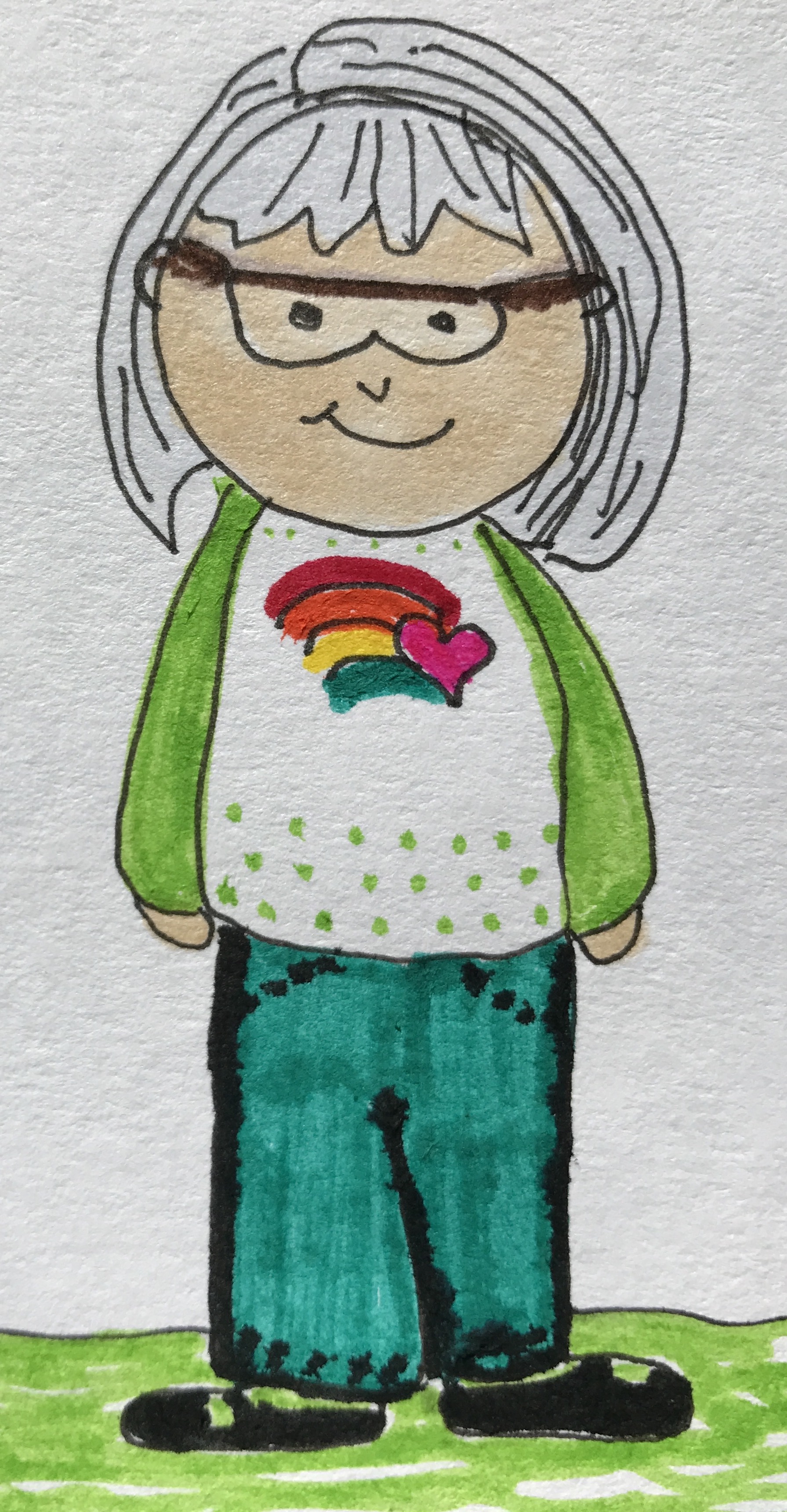 Art For You GumDrop People – I wonder, if I draw a line…